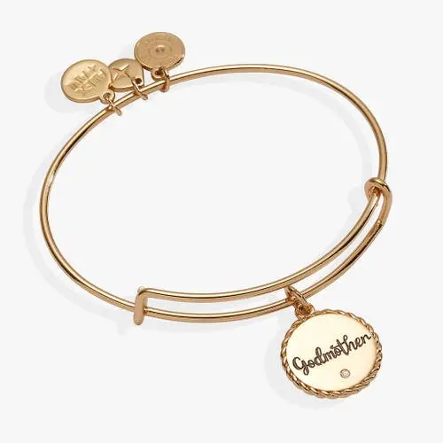 ALEX AND ANI Godmother Charm Bangle Bracelet - Gold