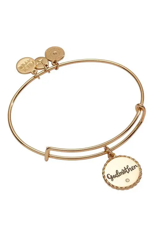 ALEX AND ANI Godmother Charm Bangle Bracelet - Gold