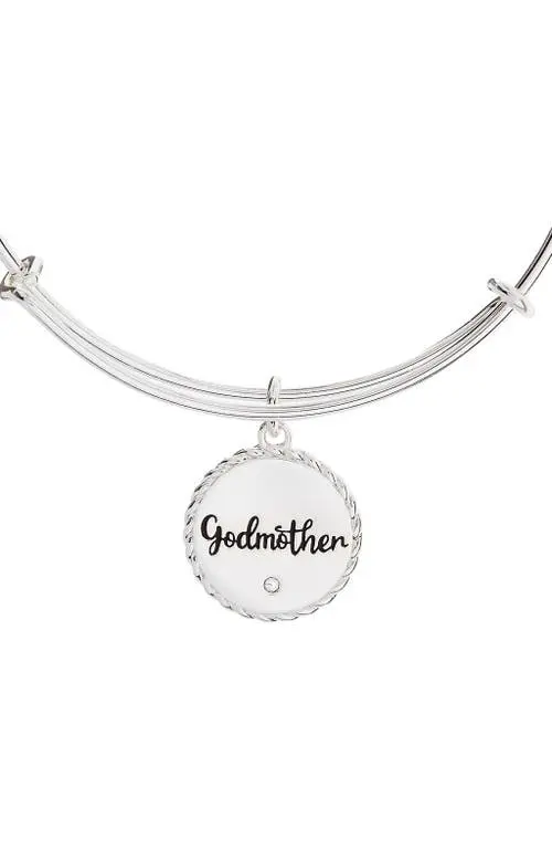 ALEX AND ANI Godmother Charm Bangle Bracelet - Silver
