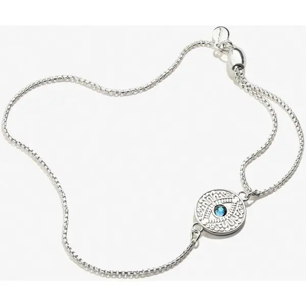 ALEX AND ANI Evil Eye Crystal Bracelet - Silver