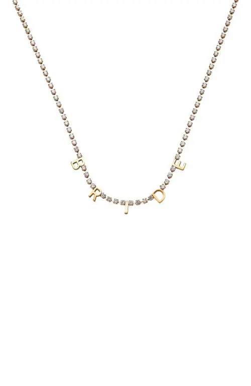 ALEX AND ANI Bride Tennis Chain Necklace - Gold
