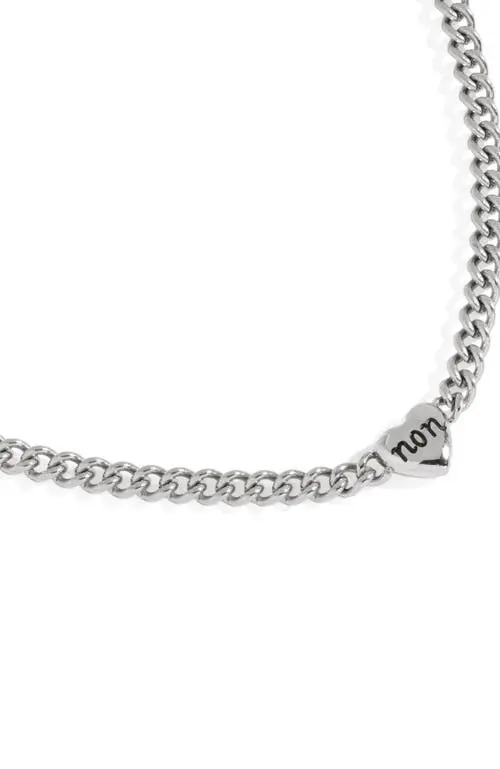 ALEX AND ANI Oui Non Heart Inline Necklace