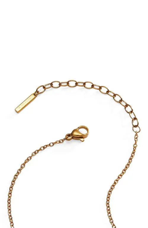 ALEX AND ANI Pear And Crystal Chain Necklace