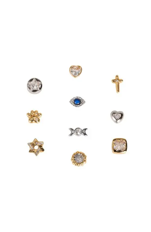 ALEX AND ANI Evil Eye Mini Stud Earrings