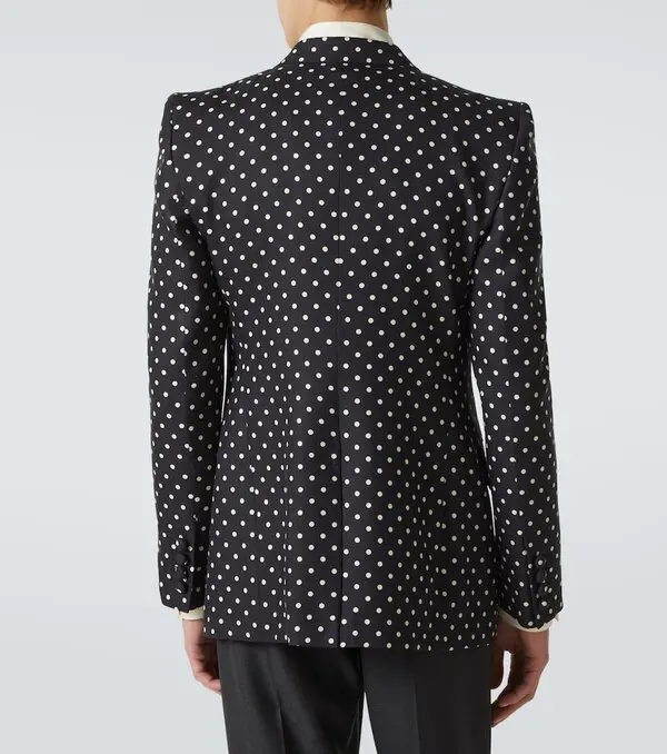 Valentino Garavani Polka-dot Silk Blazer
