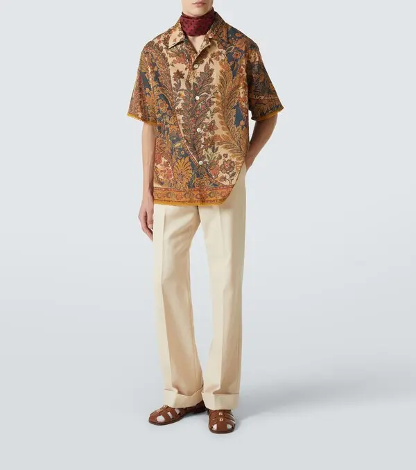 Valentino Garavani Paisley Linen Shirt