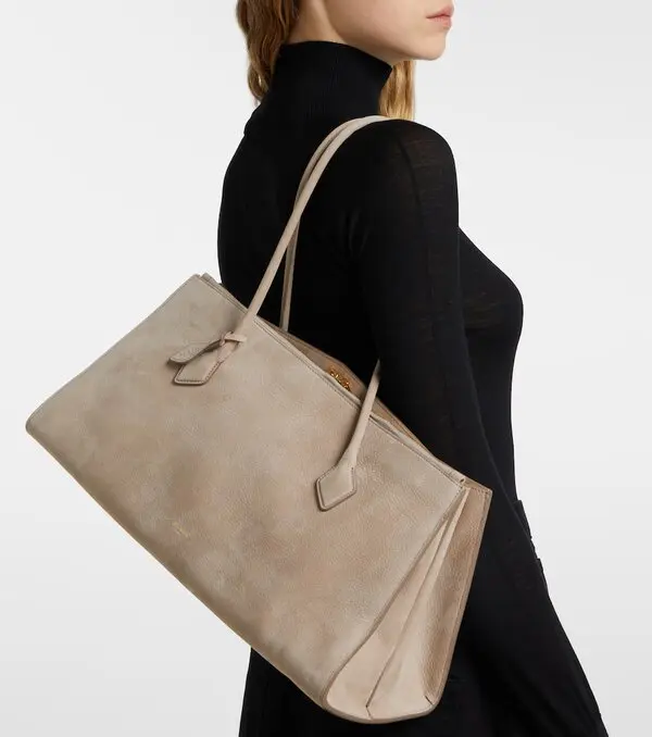 Alaïa Le Teckel Leather Tote - Beige