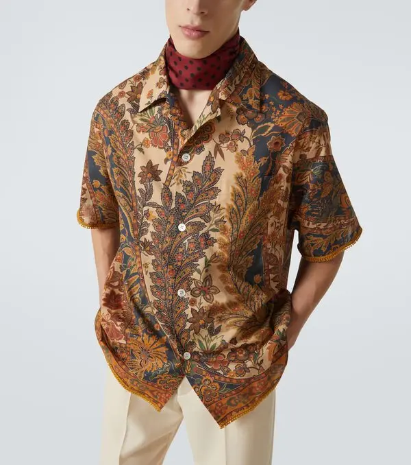 Valentino Garavani Paisley Linen Shirt