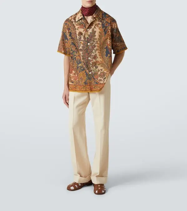 Valentino Garavani Paisley Linen Shirt