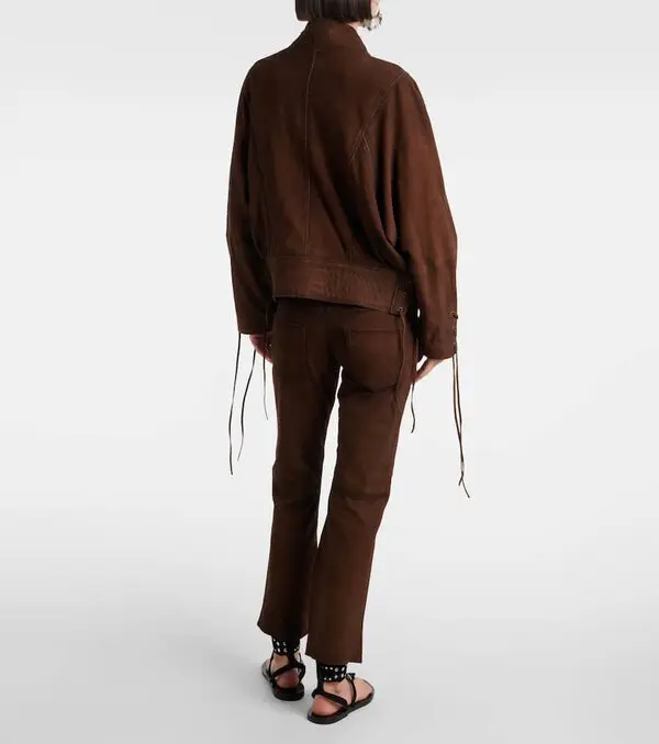 Isabel Marant Étoile Edina Asymmetric Suede Jacket