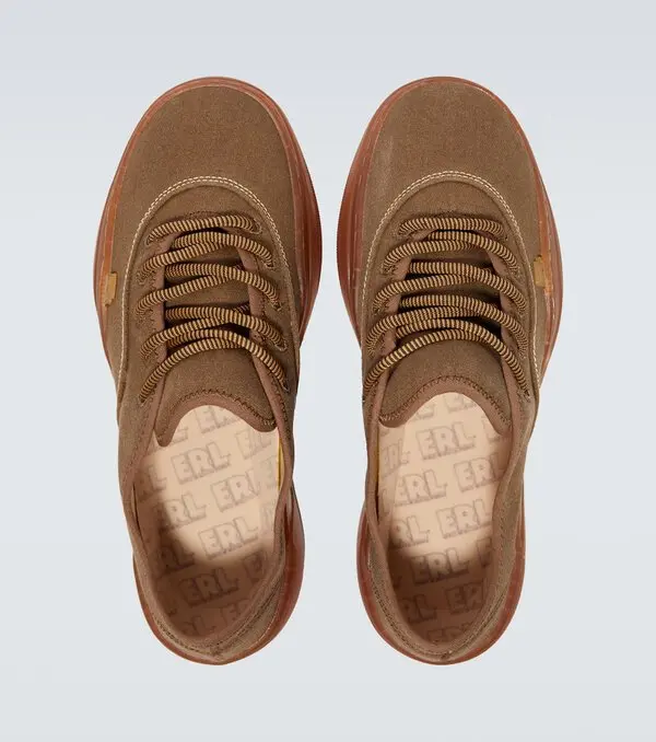 ERL Canvas Lace-up Low Top Sneakers
