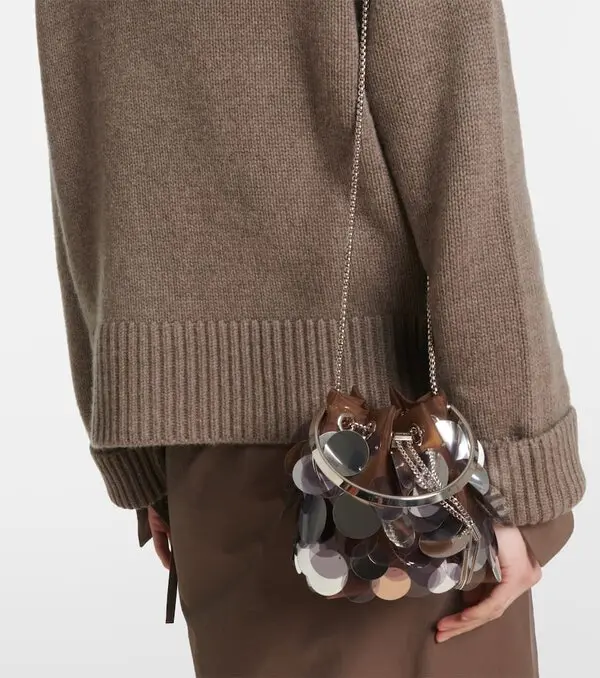 JIMMY CHOO Bon Bon Sequined Bucket Bag