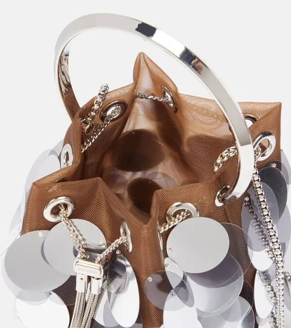 JIMMY CHOO Bon Bon Sequined Bucket Bag