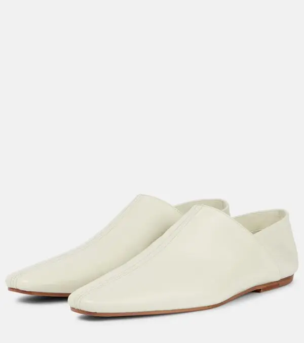 Dries Van Noten Leather Slip-on Shoes