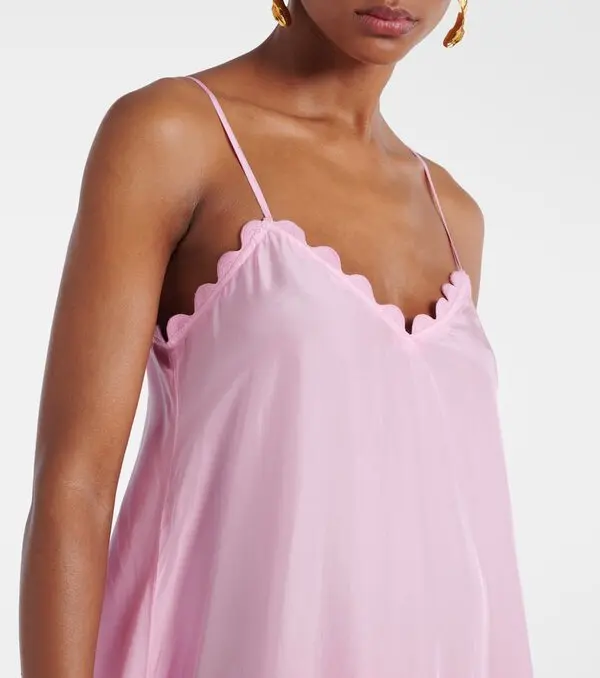 JULIET DUNN Ombre Silk Midi Dress