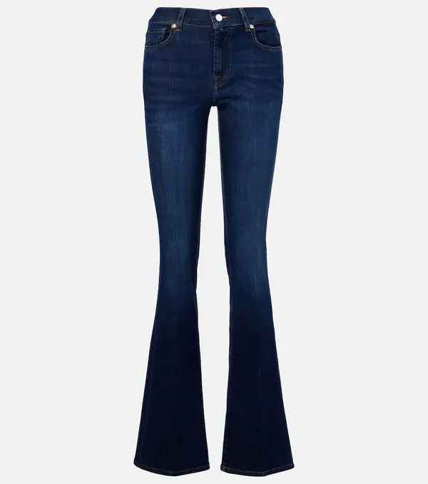7 For All Mankind Mid-rise Bootcut Jeans - Blue