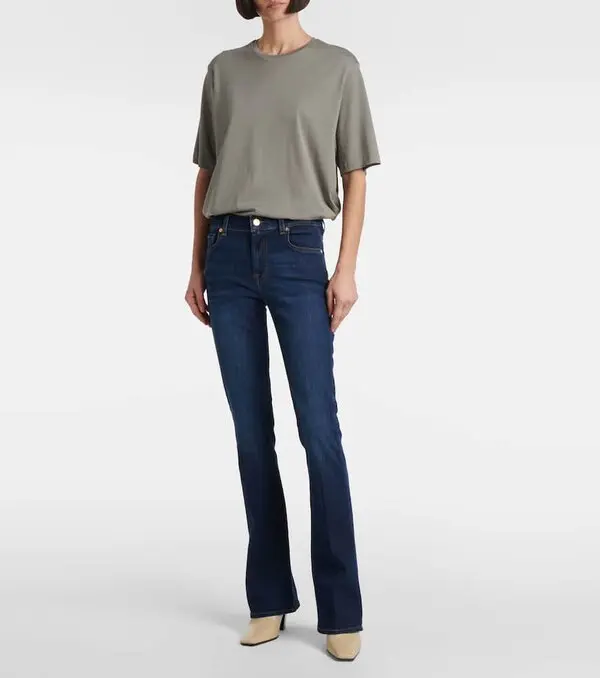 7 For All Mankind Mid-rise Bootcut Jeans - Blue