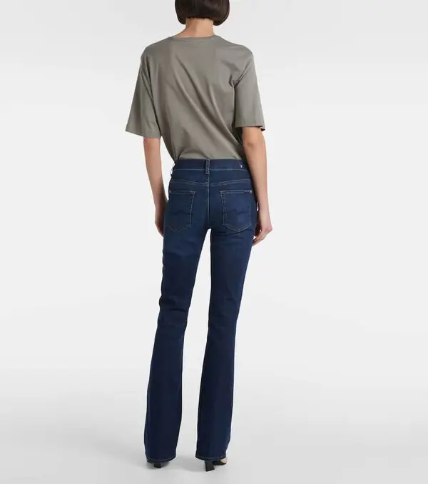7 For All Mankind Mid-rise Bootcut Jeans - Blue