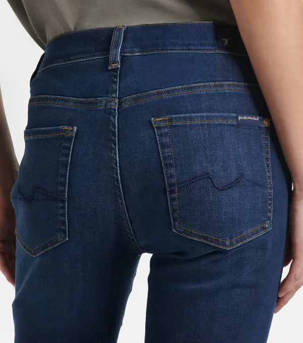 7 For All Mankind Mid-rise Bootcut Jeans - Blue
