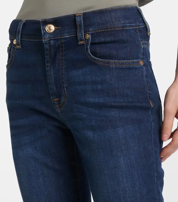 7 For All Mankind Mid-rise Bootcut Jeans - Blue
