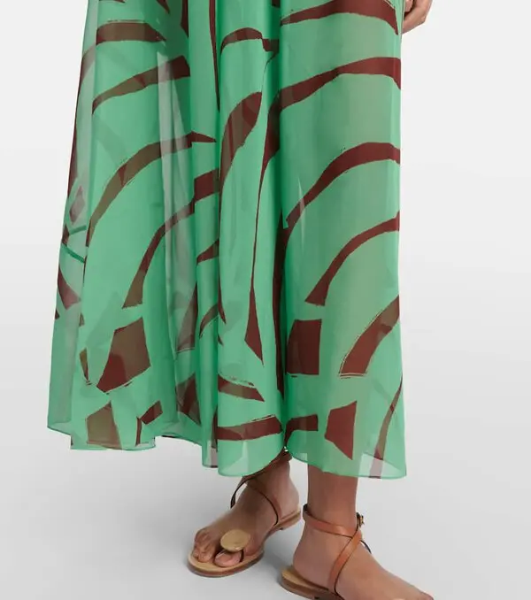 Johanna Ortiz Tactile Winds Georgette Maxi Dress
