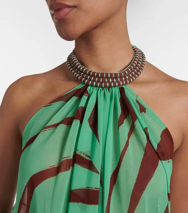 Johanna Ortiz Tactile Winds Georgette Maxi Dress
