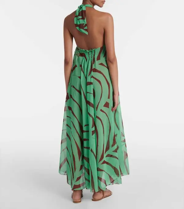 Johanna Ortiz Tactile Winds Georgette Maxi Dress