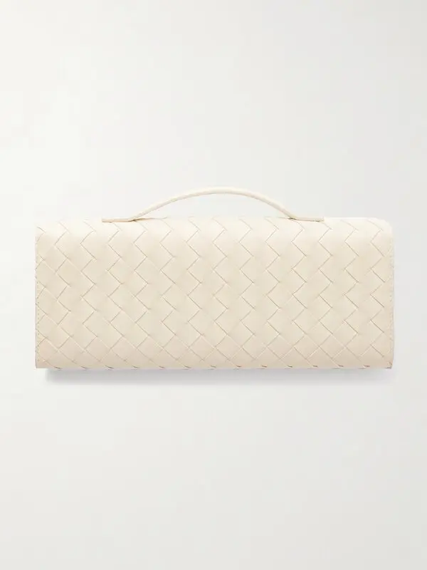 Bottega Veneta Andiamo Long Intrecciato Leather Clutch