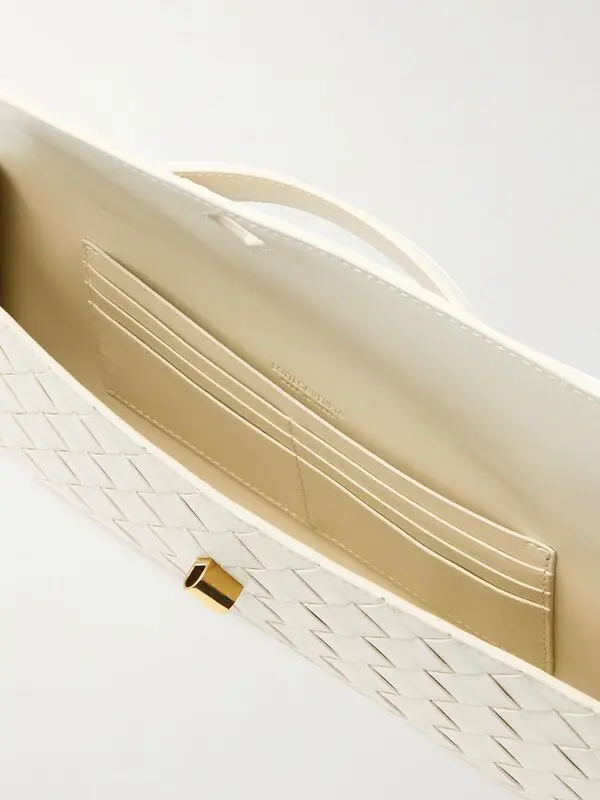 Bottega Veneta Andiamo Long Intrecciato Leather Clutch