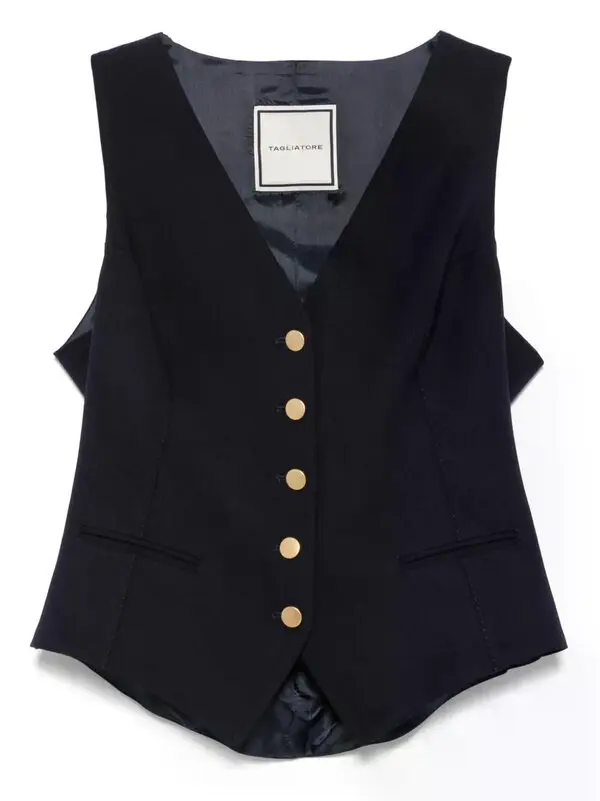 Tagliatore Gaelle Waistcoat - Blue