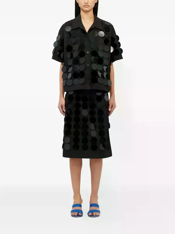 MSGM Sequin-embellished Midi Skirt
