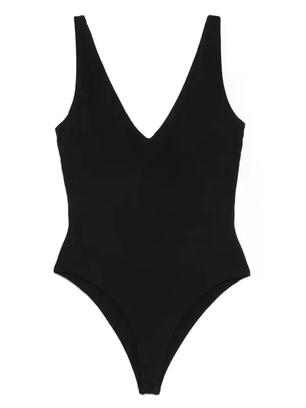 ENTIRE STUDIOS V-neck Bodysuit - Black