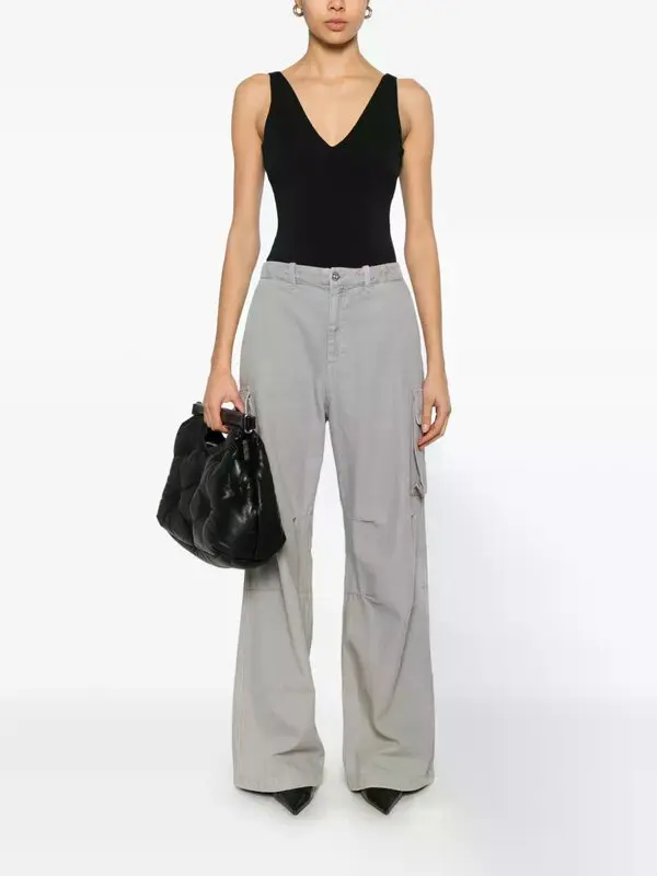 ENTIRE STUDIOS V-neck Bodysuit - Black