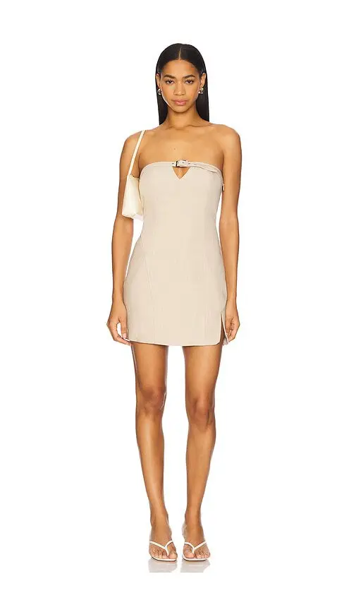 BY.DYLN Layla Mini Dress - Stone