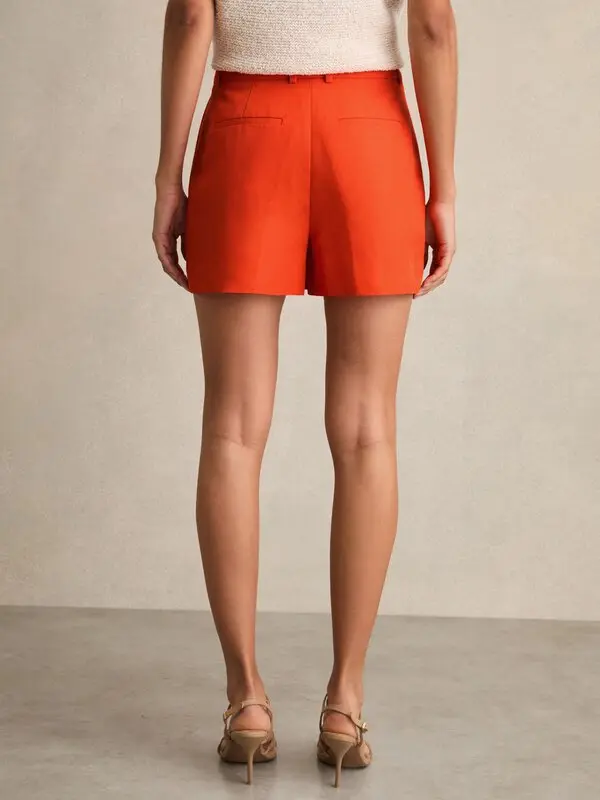 REISS Raine Tailored Linen Shorts