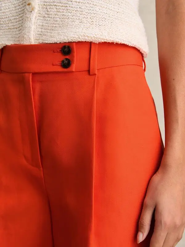REISS Raine Tailored Linen Shorts