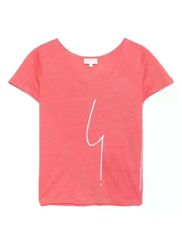 AGNES B. Irony Mark Tasmanie T-shirt - Pink