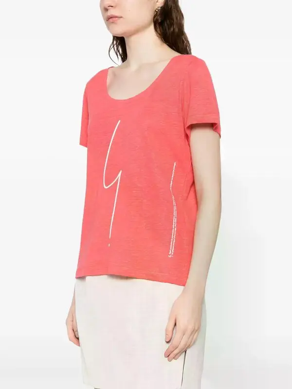 AGNES B. Irony Mark Tasmanie T-shirt - Pink