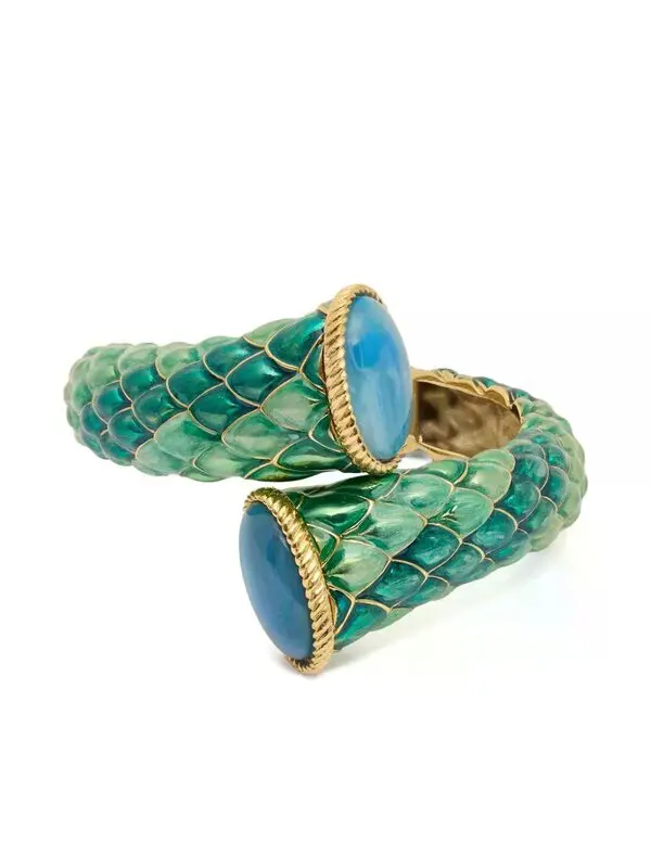 Roberto Cavalli Scaled Cuff Bracelet
