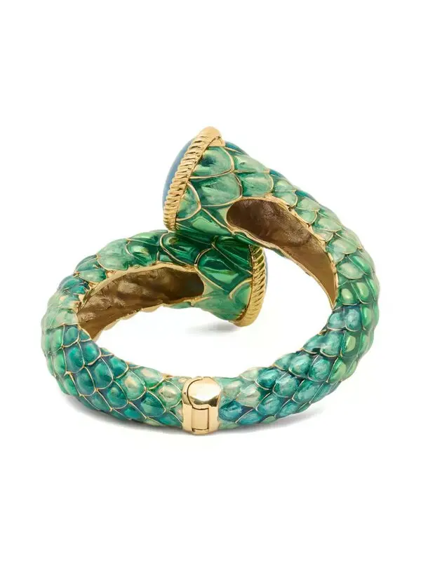 Roberto Cavalli Scaled Cuff Bracelet