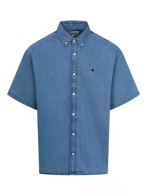 Carhartt Work In Progress Lucas Short-sleeve Denim Shirt - Blue