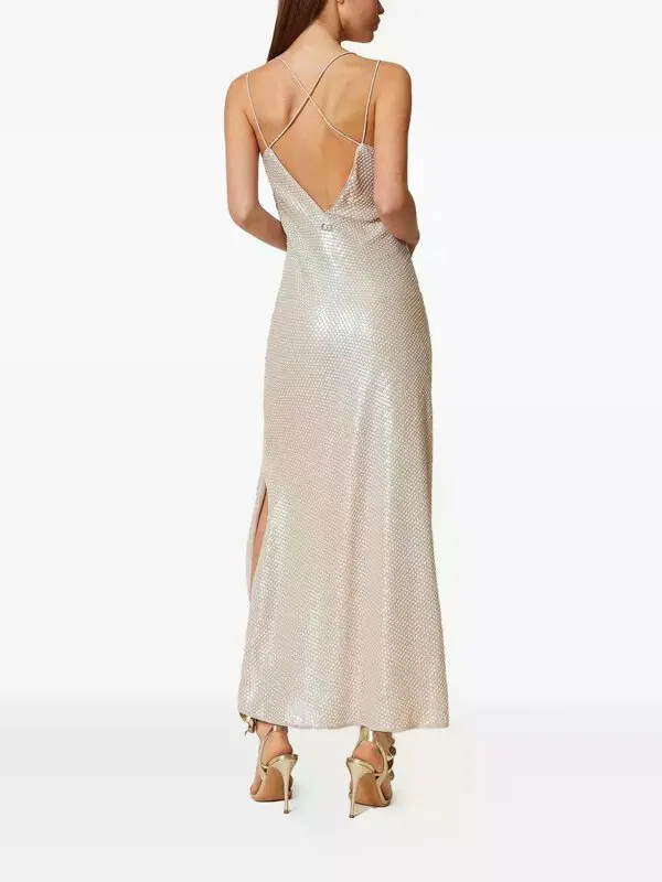 TWINSET Sequinned Dress - White