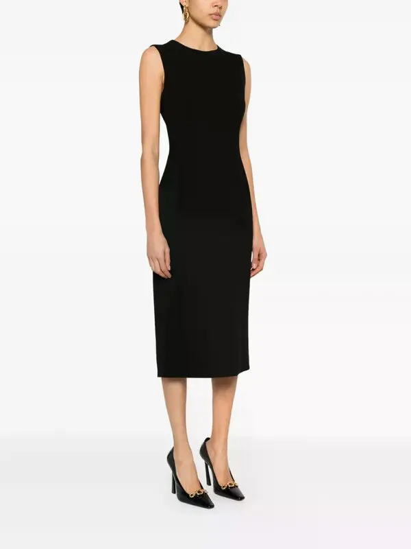 Dolce & Gabbana Dna Sleeveless Midi Dress - Black