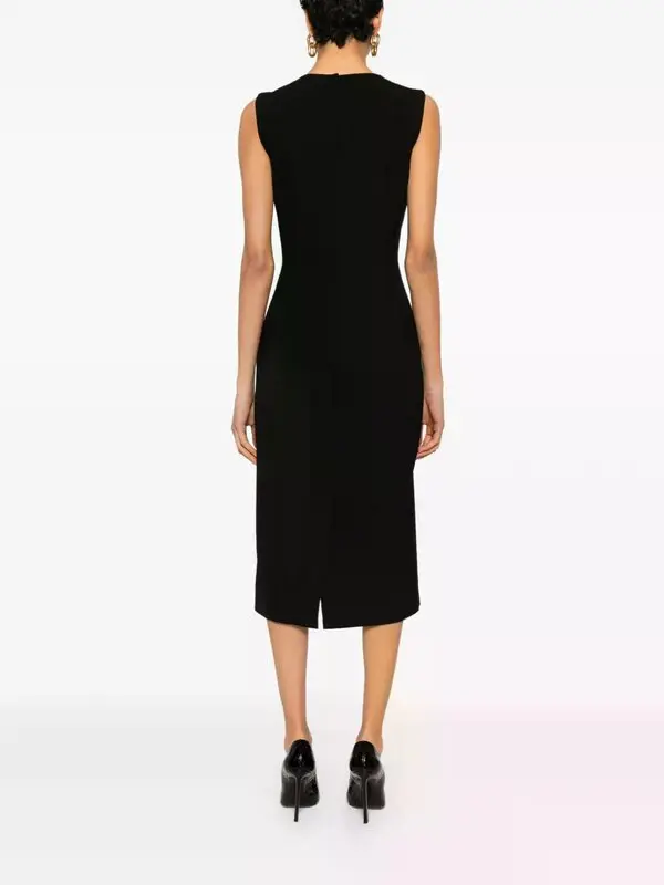 Dolce & Gabbana Dna Sleeveless Midi Dress - Black