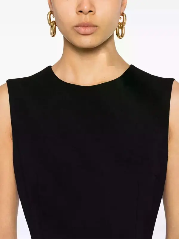 Dolce & Gabbana Dna Sleeveless Midi Dress - Black
