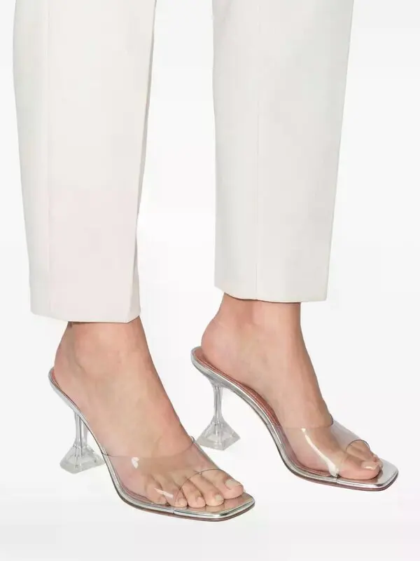 Amina Muaddi Lupita Glass Slippers