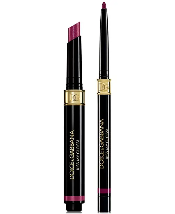 Dolce & Gabbana 2-pc. Kiss My Gloss! 4d Gloss Stick & Lip Liner Set 02 Giggle - 06 Bite - Rich Berry Liner And Berry Per
