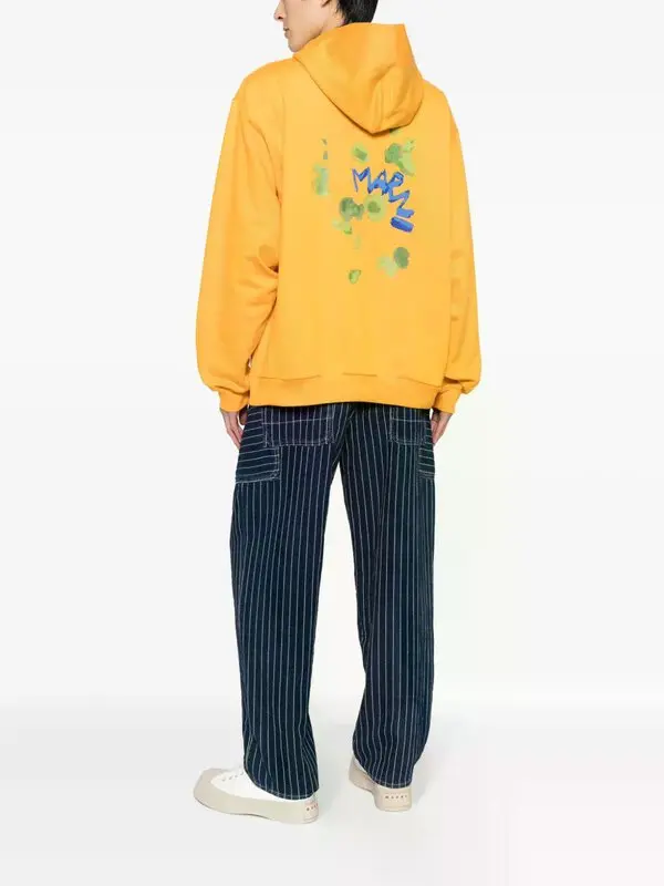 Marni Dripping Flower Logo Hoodie
