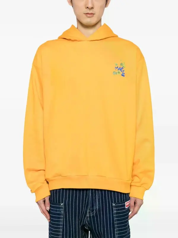 Marni Dripping Flower Logo Hoodie