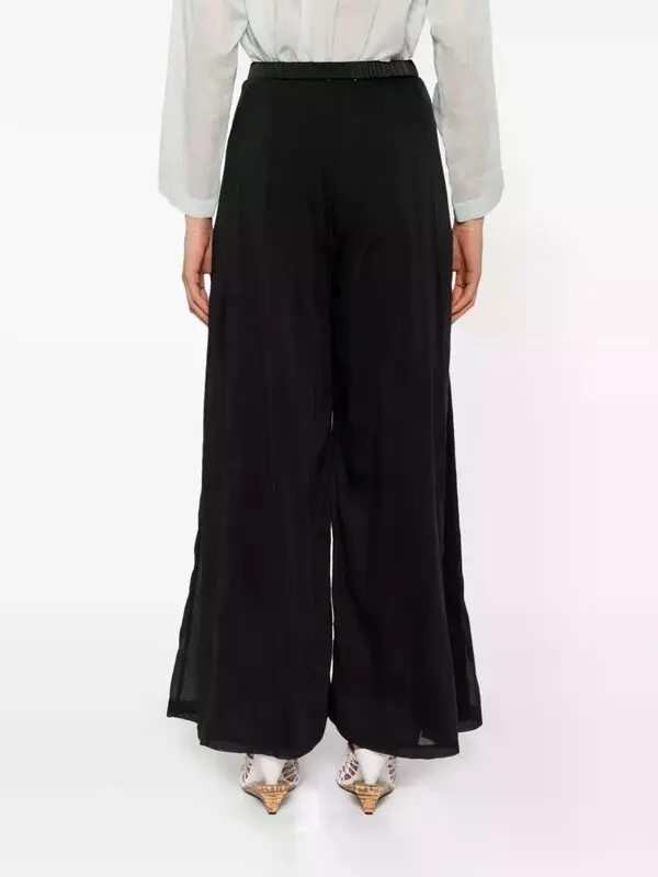 FORTE_FORTE Semi-sheer Palazzo Trousers